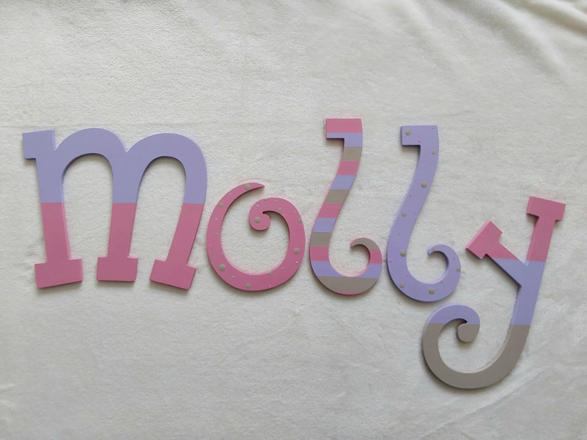 Molly - Wall letters – Maisie & Me. NZ