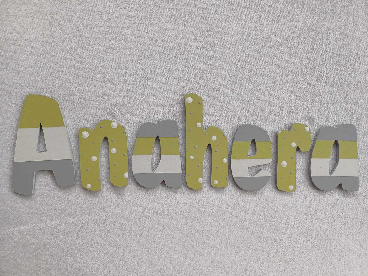 Anahera - small letters suitable for a door. – Maisie & Me. NZ