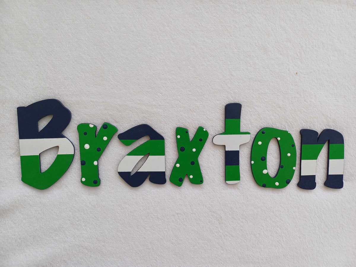 Braxton - small letters suitable for a door. – Maisie & Me. NZ