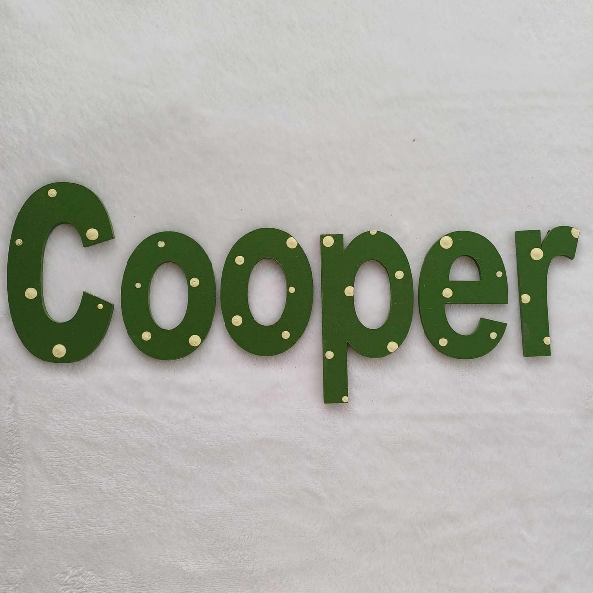 Cooper - small letters suitable for a door. – Maisie & Me. NZ