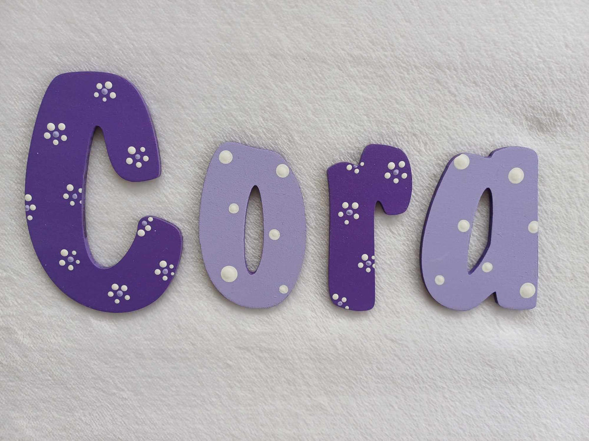 Cora - small letters suitable for a door. – Maisie & Me. NZ