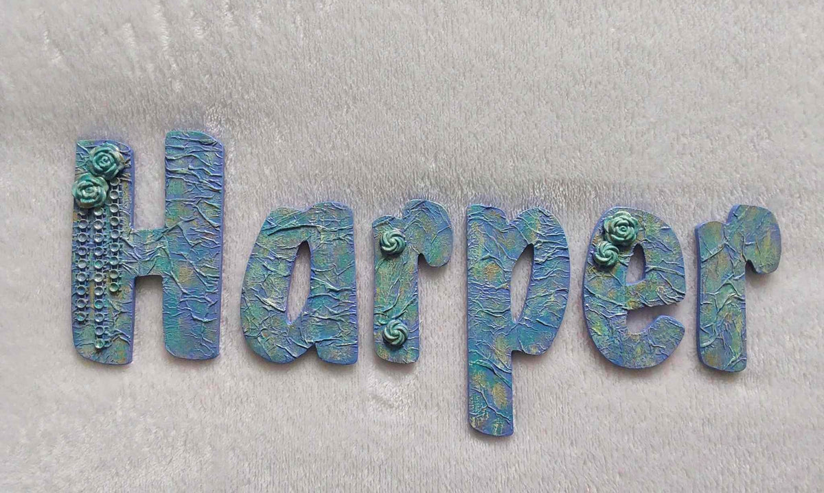 Harper - small letters suitable for a door. – Maisie & Me. NZ