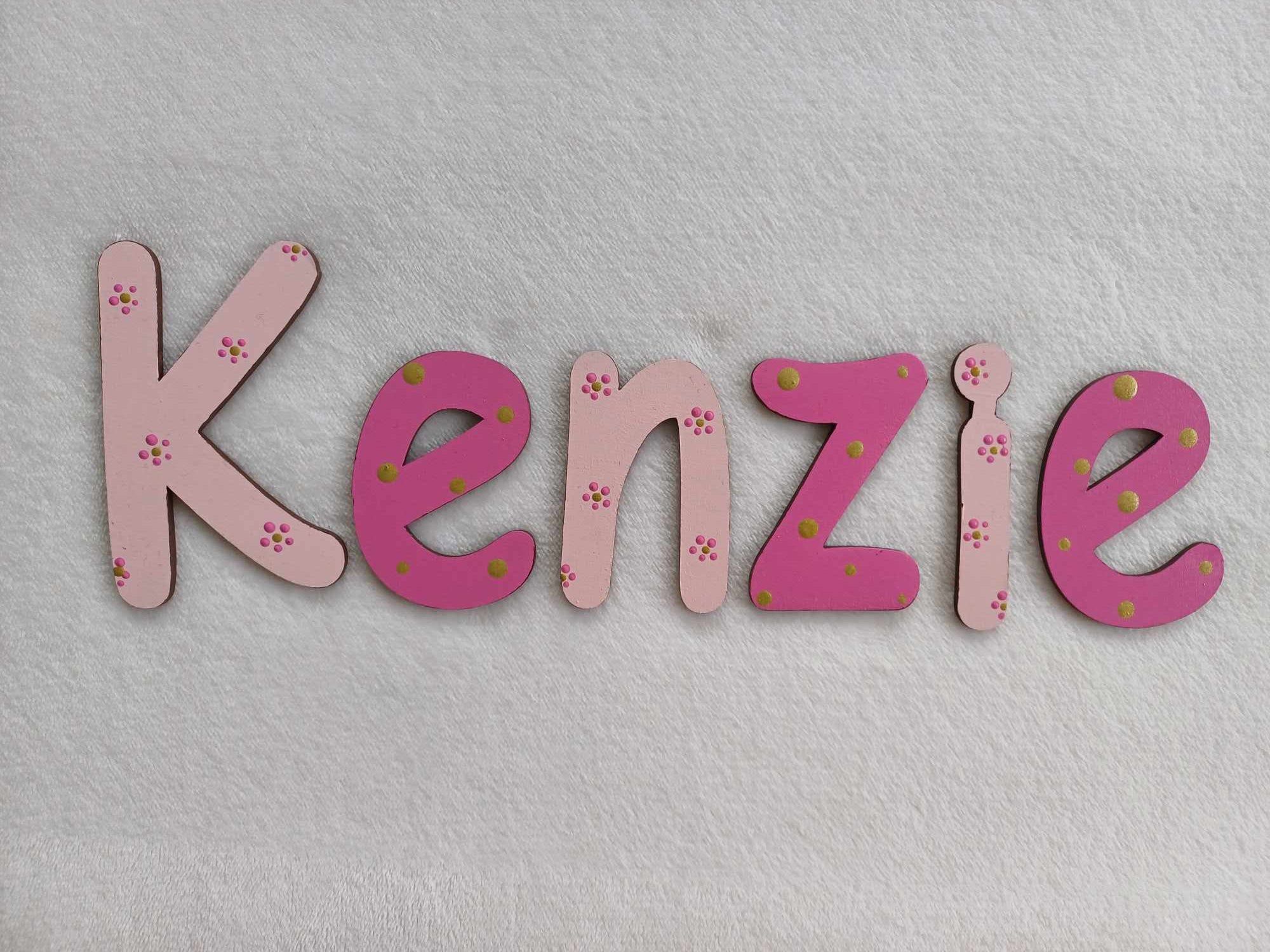 Kenize - small letters suitable for a door. – Maisie & Me. NZ