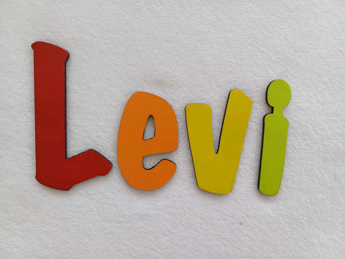 Levi - small letters suitable for a door. – Maisie & Me. NZ