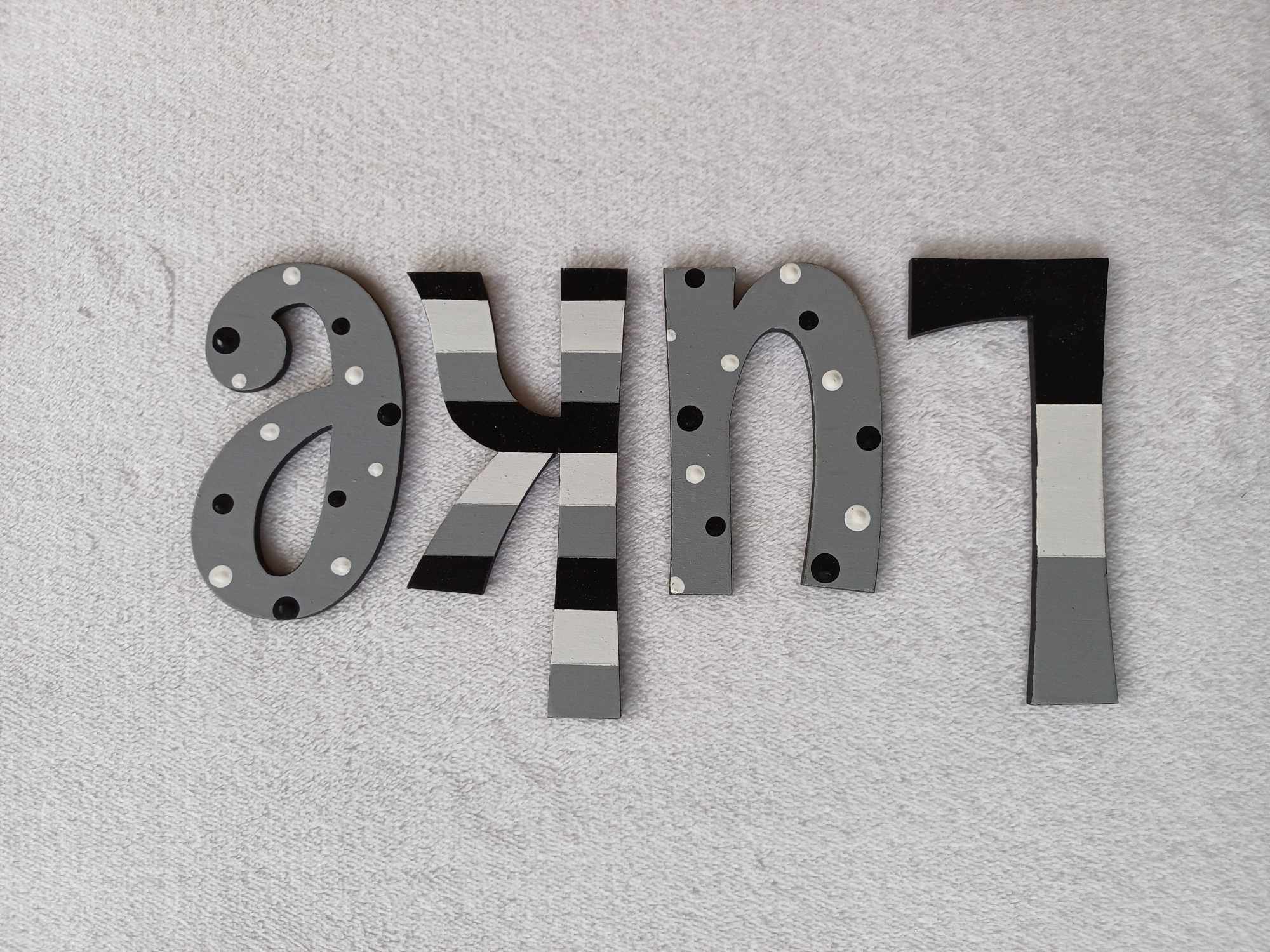 Luke - small letters suitable for a door. – Maisie & Me. NZ