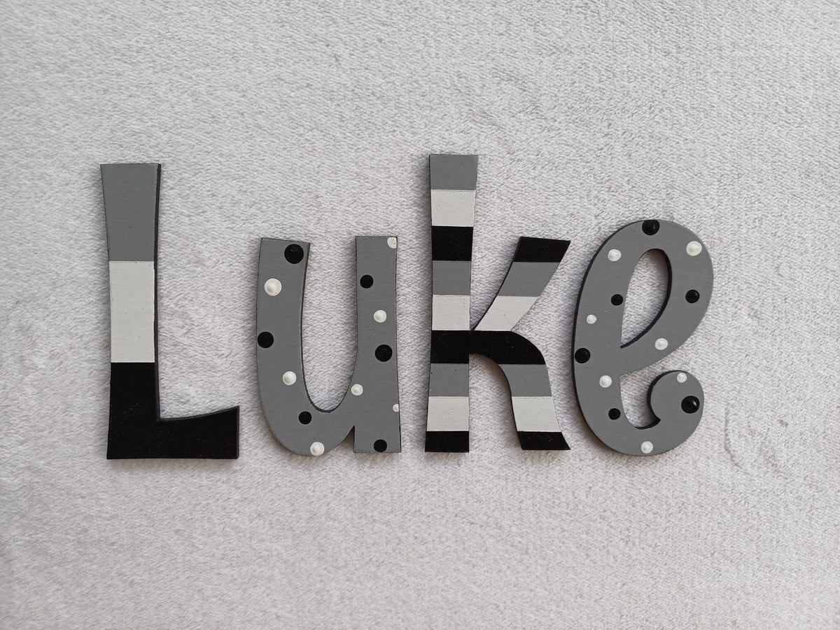 Luke - small letters suitable for a door. – Maisie & Me. NZ