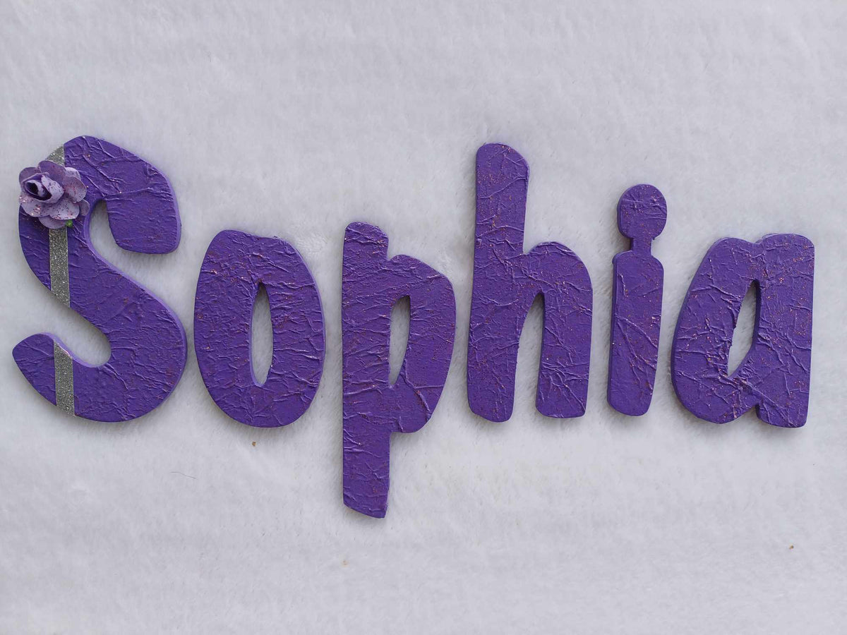 Sophia small letters suitable for a door. – Maisie & Me. NZ