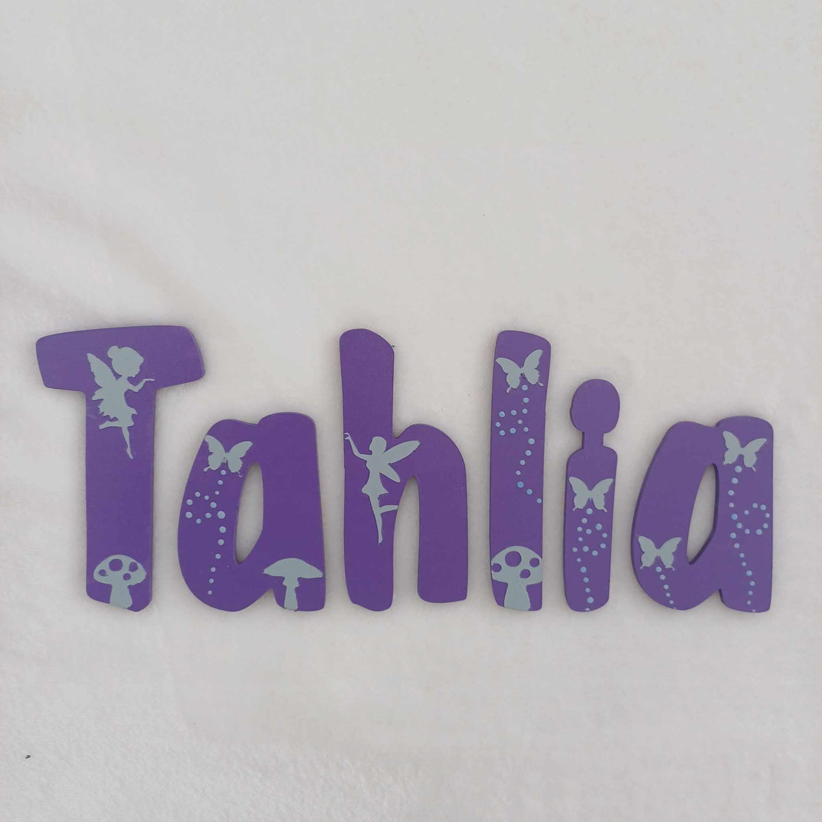 Tahlia - small letters suitable for a door. – Maisie & Me. NZ