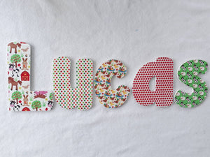 Lucas - Wall letters – Maisie & Me. NZ