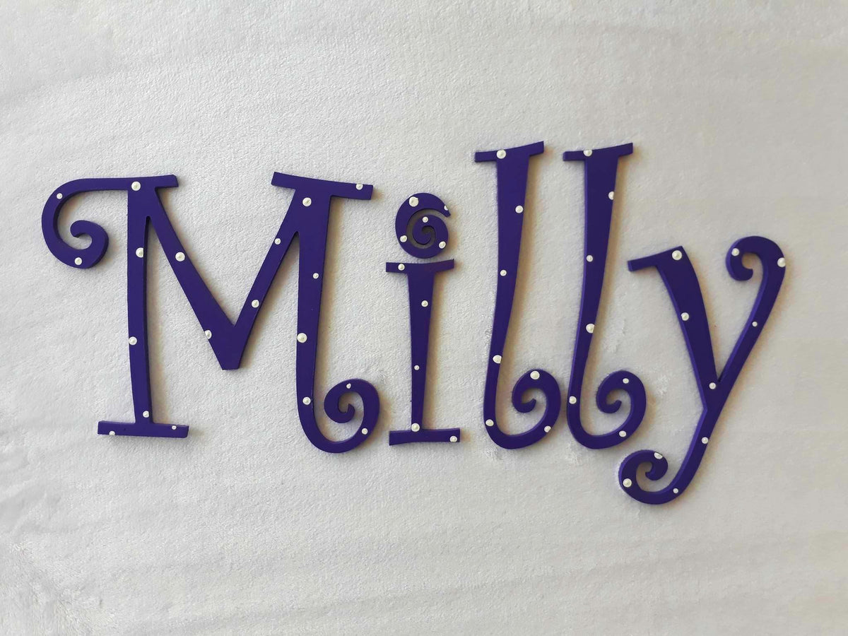 Milly - Wall letters – Maisie & Me. NZ